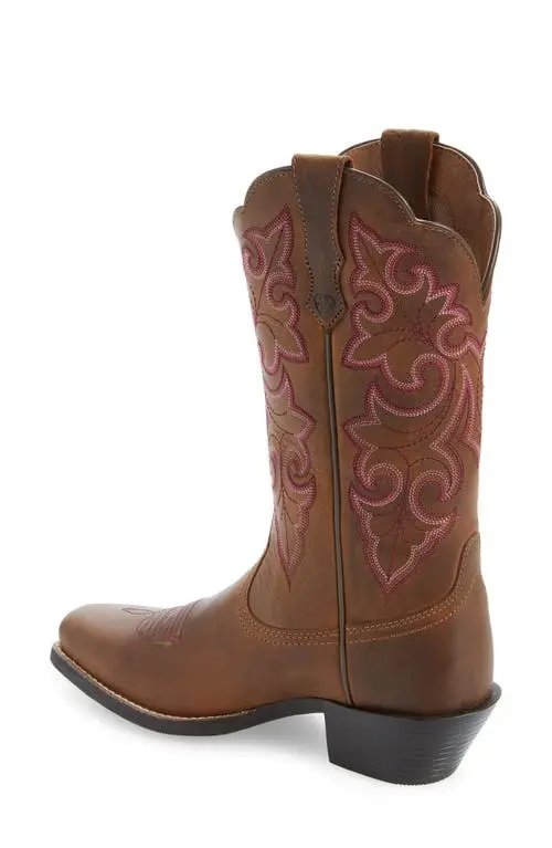 Ariat Roundup Western Boot - Powder Brown