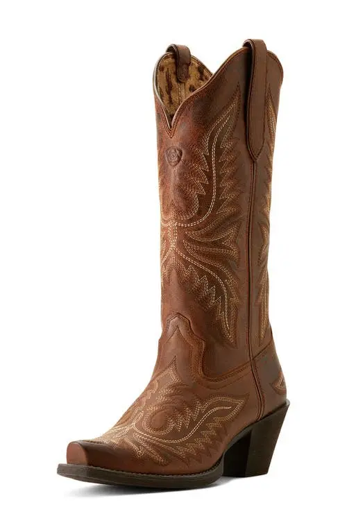 Ariat Round Up Collins Western Boot - Rafter Tan