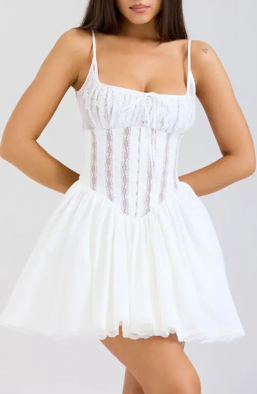 white christmas dresses House Of CB Pietra Mini Dress White main image 0