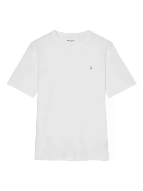 Marc O'polo Embroidered-logo Cotton T-shirt - White