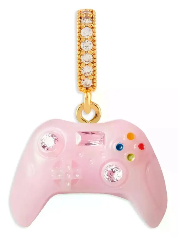 CRYSTAL HAZE Gamer Zirconia-embellished Pendant - Pink