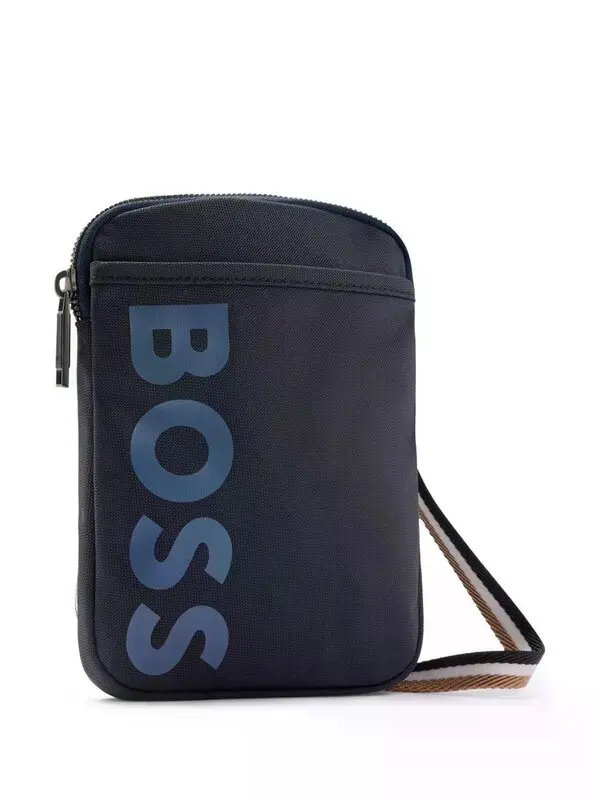 BOSS Logo-print Canvas Crossbody Bag