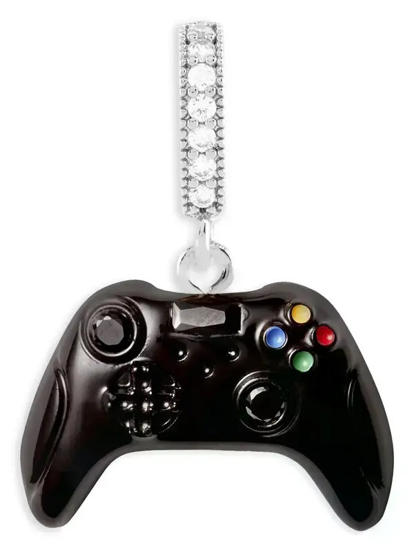 CRYSTAL HAZE Gamer Zirconia-embellished Pendant - Silver