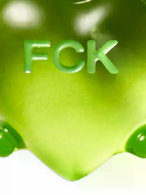 CRYSTAL HAZE Dilemma Heart 'fck' Pendant Necklace - Silver