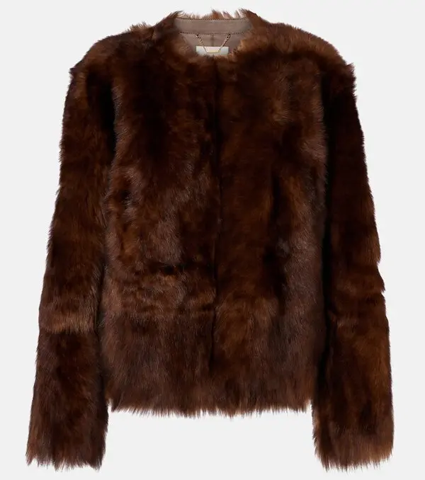 Zimmermann Hypnotic Shearling Jacket - Brown