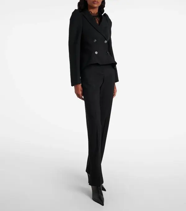 Alexander McQueen Wool Gabardine Suit Pants