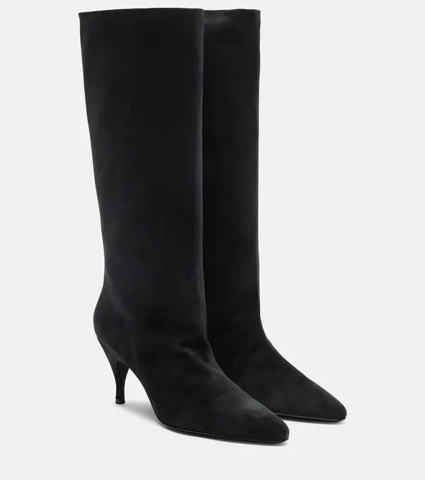 HERBERT LEVINE Silhouette Suede Knee-high Boots