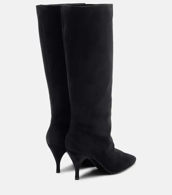 HERBERT LEVINE Silhouette Suede Knee-high Boots