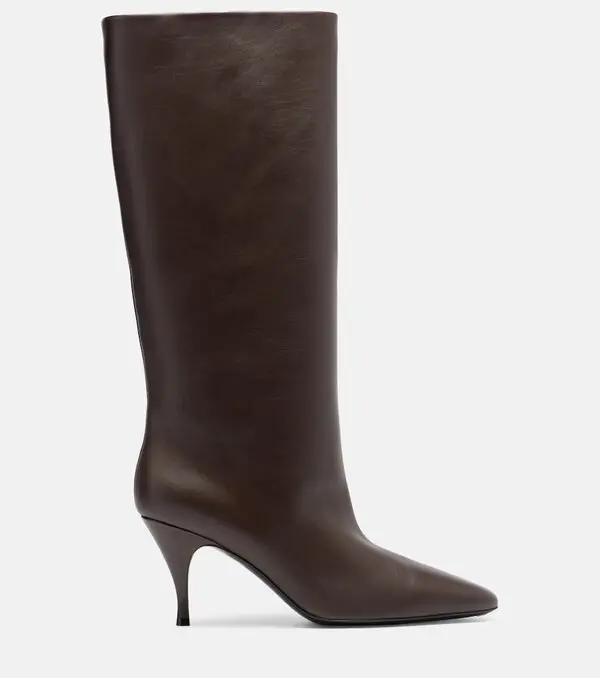 HERBERT LEVINE Silhouette 80 Leather Knee-high Boots