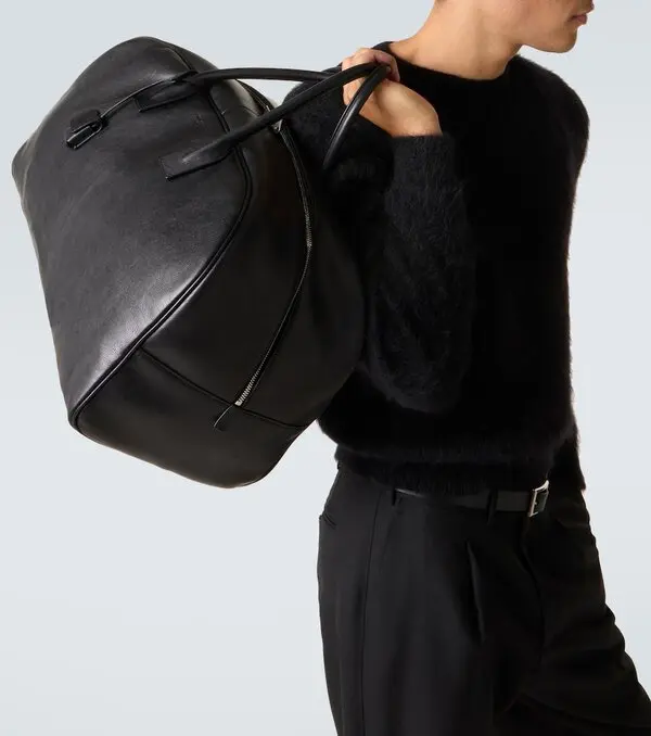 Saint Laurent Giant Leather Duffel Bag - Black