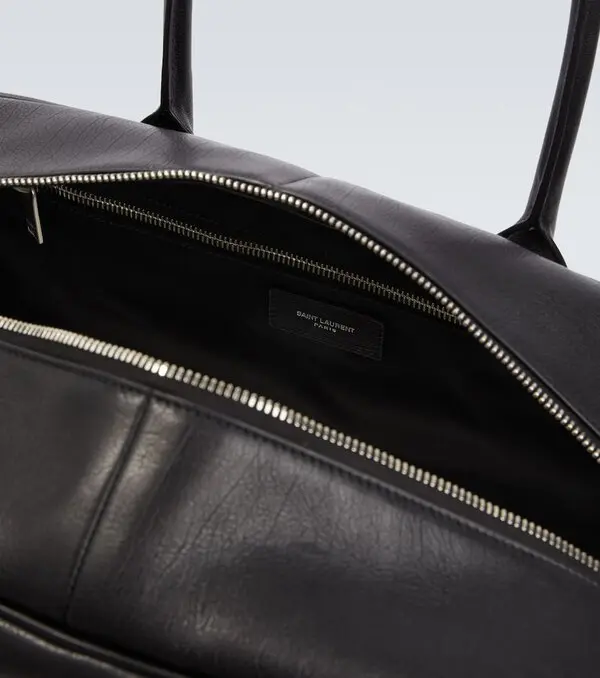 Saint Laurent Giant Leather Duffel Bag - Black