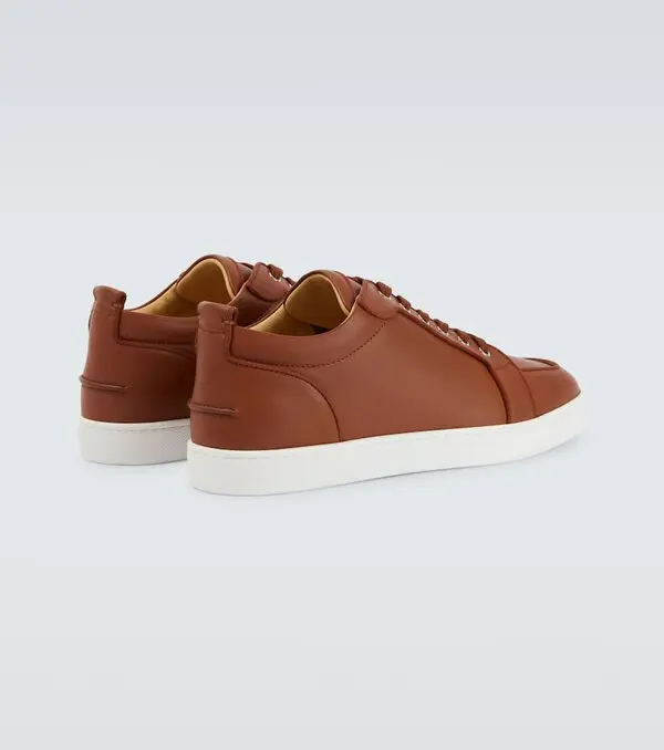 CHRISTIAN LOUBOUTIN Rantulow Orlato Leather Sneakers - Brown