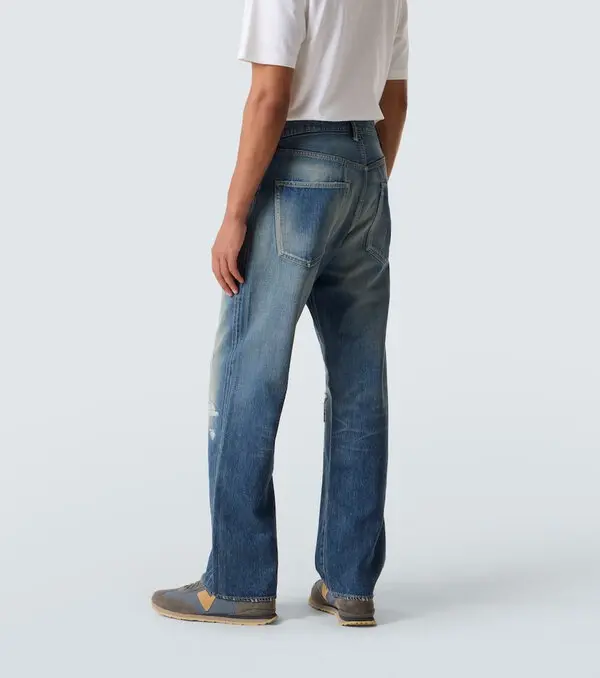 Visvim Social Sculpture 01 Distressed Straight Jeans