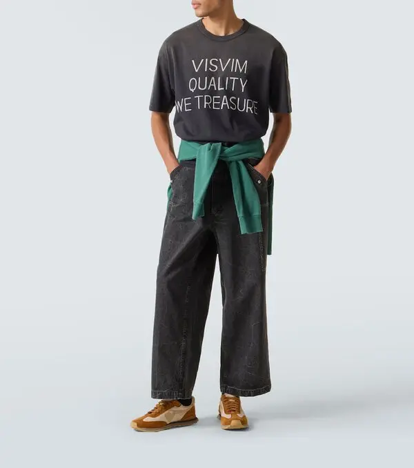Visvim Jumbo Printed Cotton-blend T-shirt