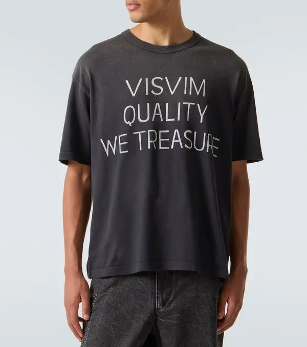 Visvim Jumbo Printed Cotton-blend T-shirt