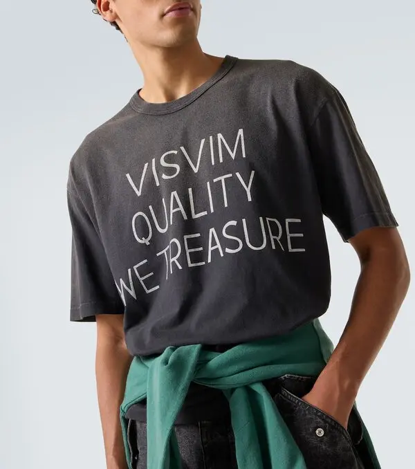 Visvim Jumbo Printed Cotton-blend T-shirt