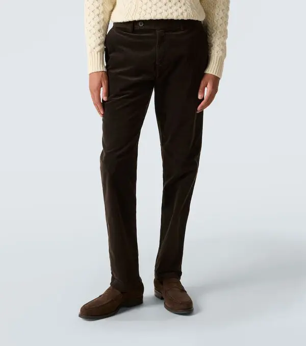 Sunspel Corduroy Straight Leg Trousers