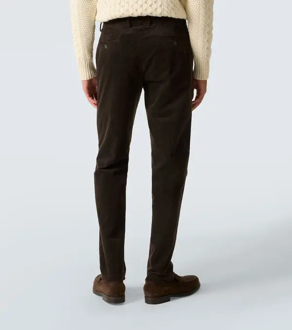 Sunspel Corduroy Straight Leg Trousers