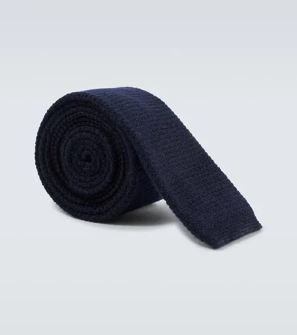 Zegna Cashmere Tie - Blue