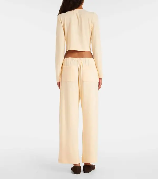 LESET Lauren Jersey Straight Pants