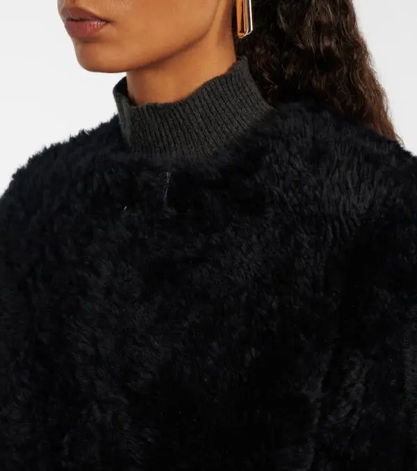 JOSEPH Tina Belted Shearling Coat