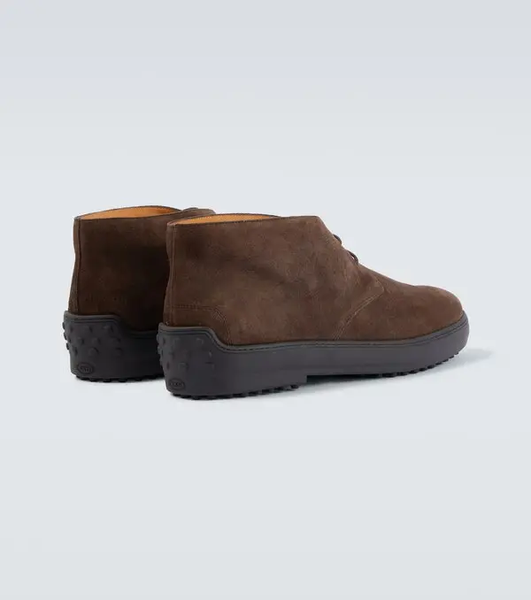TOD'S Suede Combat Boots