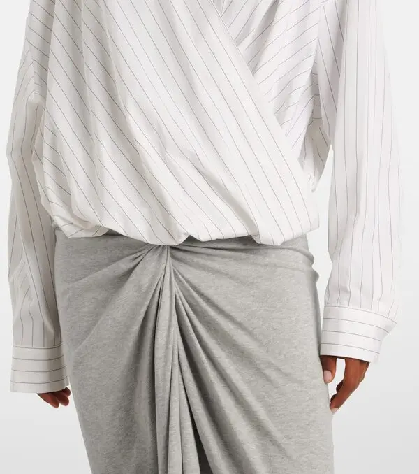 Dries Van Noten Striped Cotton Top
