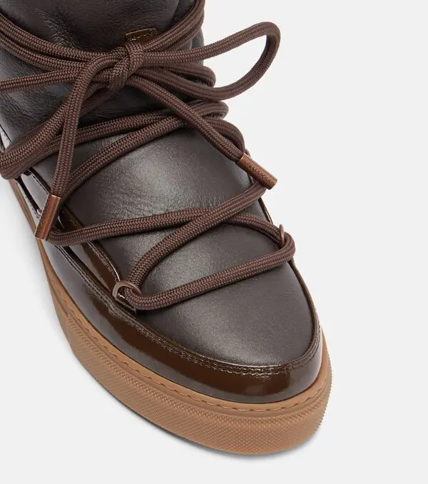 Inuikii Gloss Leather Snow Boots