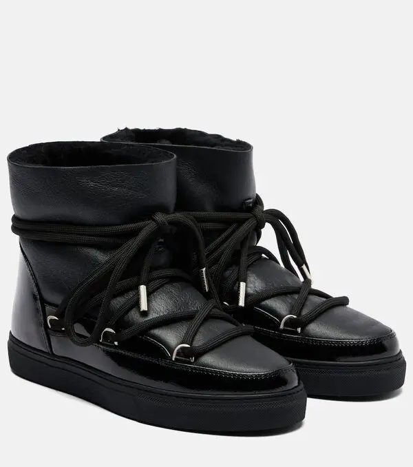 Inuikii Gloss Leather Snow Boots