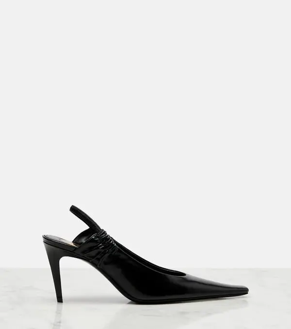 Saint Laurent Leather Slingback Pumps