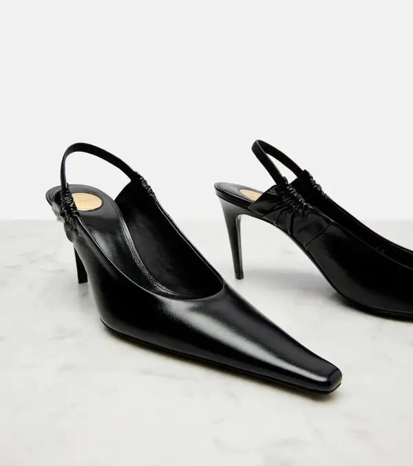 Saint Laurent Leather Slingback Pumps