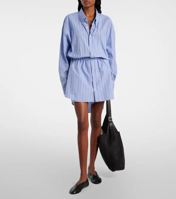 MAISON MARGIELA Striped Cotton Poplin Jumpsuit