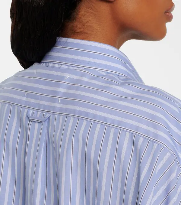 MAISON MARGIELA Striped Cotton Poplin Jumpsuit