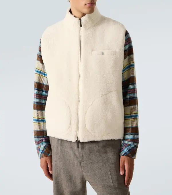 GOD'S TRUE CASHMERE Reversible Cashmere And Wool Vest