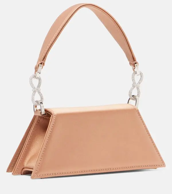 Mach & Mach Samantha Small Satin Shoulder Bag