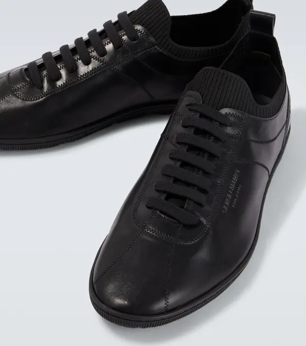 Giorgio Armani Leather Sneakers