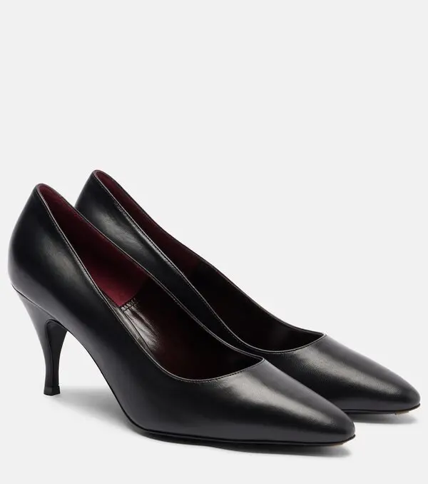 HERBERT LEVINE Pure And Simple Leather Pumps - Black