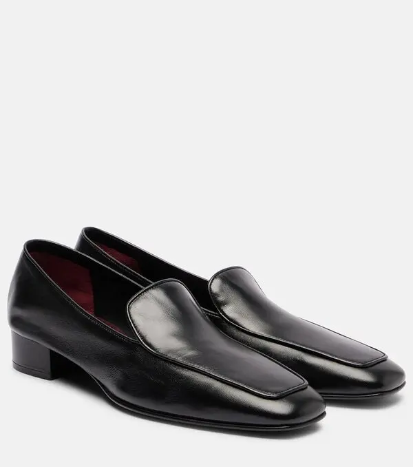 HERBERT LEVINE Fair And Square Leather Loafers