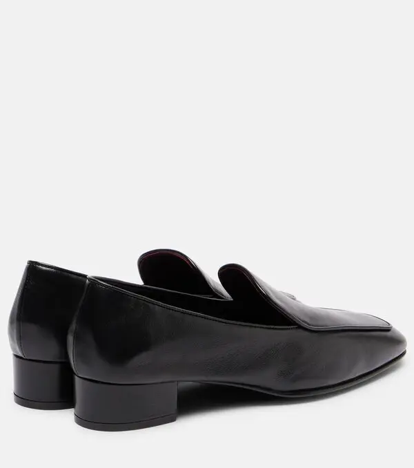 HERBERT LEVINE Fair And Square Leather Loafers