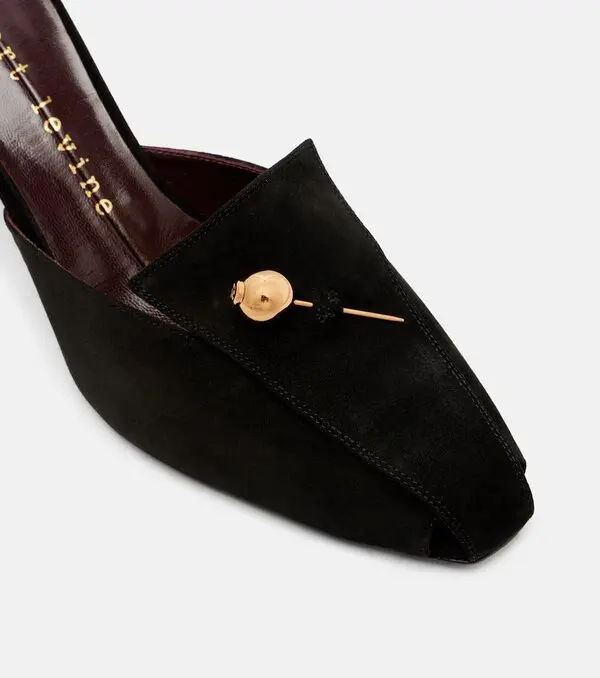 HERBERT LEVINE Aperitif 70 Suede Mules