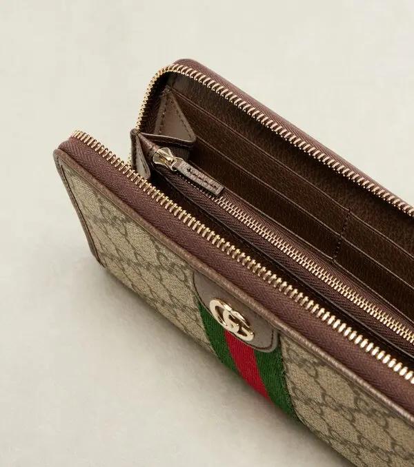 Gucci Ophidia Leather-trimmed Wallet - Multicoloured