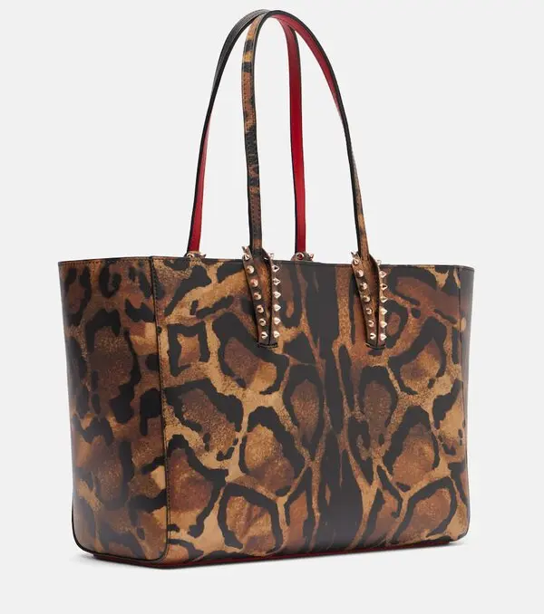 CHRISTIAN LOUBOUTIN Leopard-print Leather Shopper
