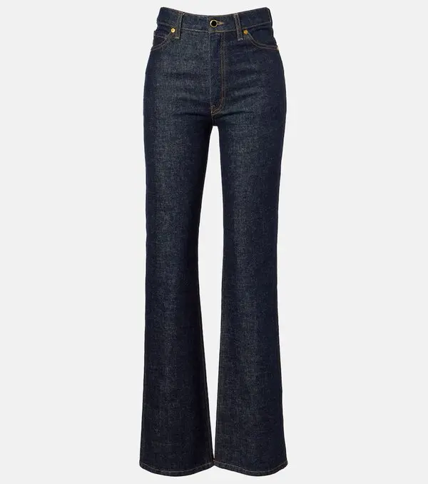 Khaite Danielle High-rise Straight Jeans - Blue