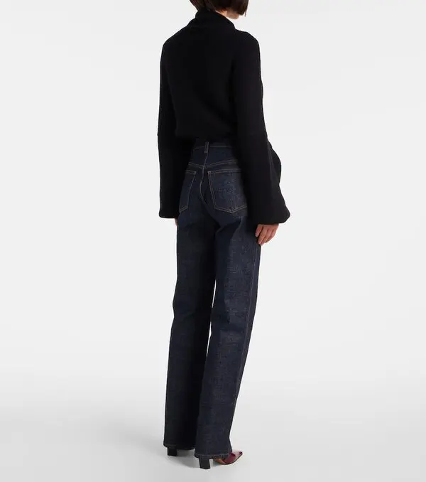 Khaite Danielle High-rise Straight Jeans - Blue