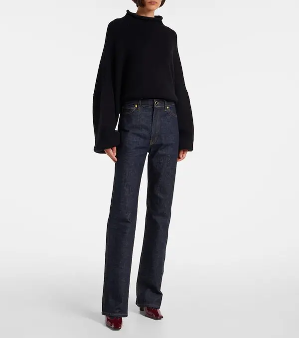 Khaite Danielle High-rise Straight Jeans - Blue