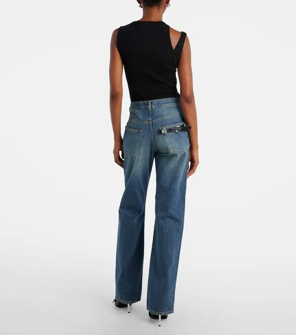 Coperni Mid-rise Straight Jeans - Blue