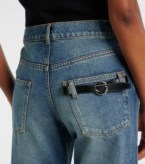 Coperni Mid-rise Straight Jeans - Blue