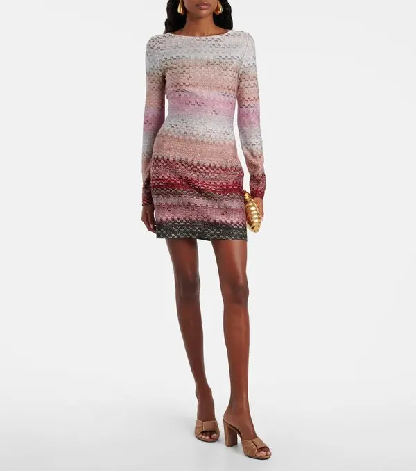 Missoni Zigzag Lamé Minidress