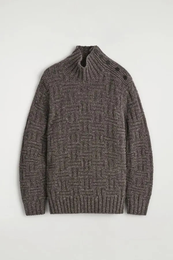 Cos Basketweave Wool Sweater