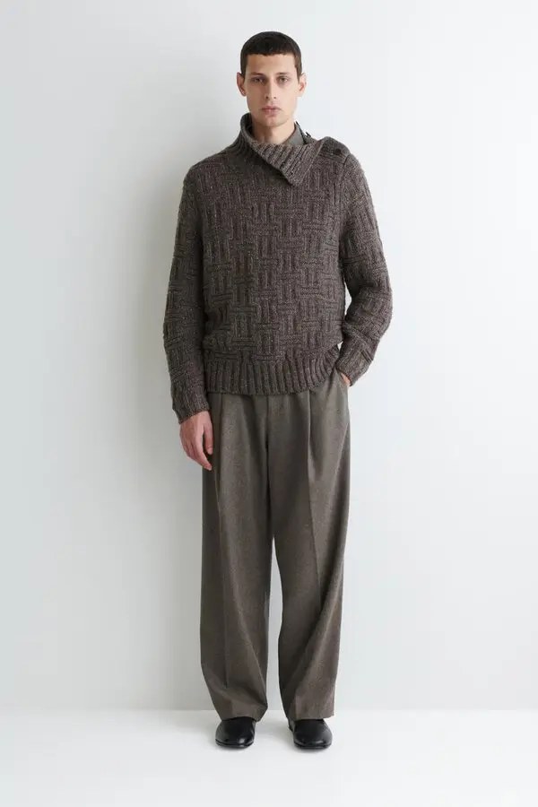 Cos Basketweave Wool Sweater